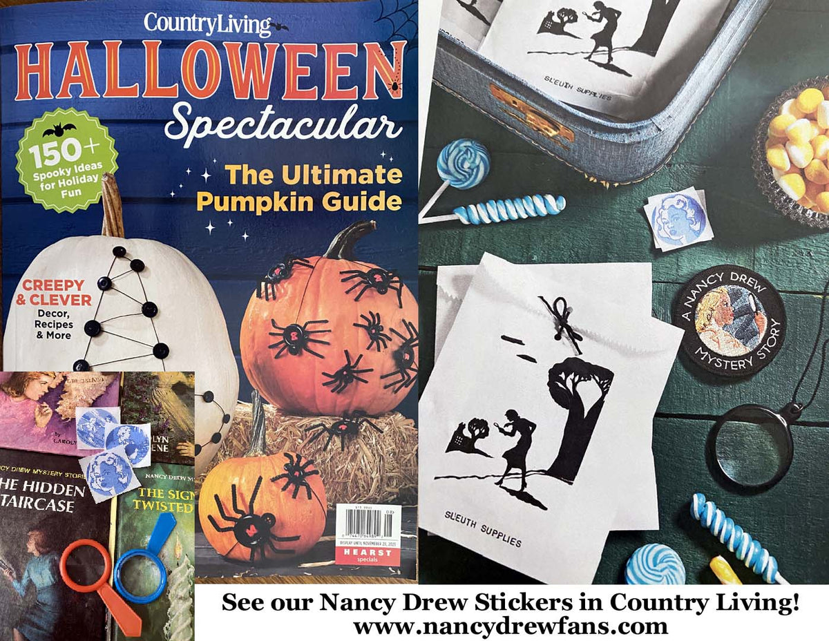 Nancy Drew Blue Multi Pic Endpapers Sticker Set – Nancy Drew Fans