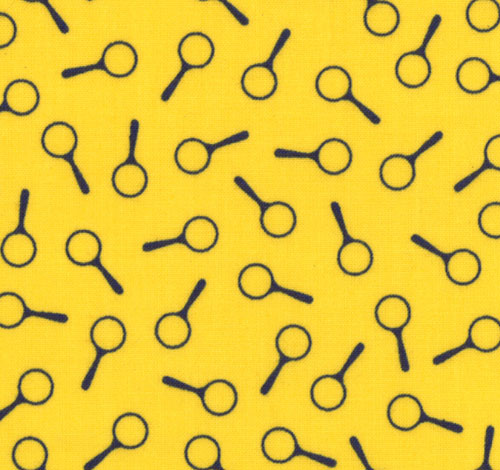 Nancy Drew Get a Clue Moda Fabric FQ Yellow Magnifying Glasses – Nancy ...